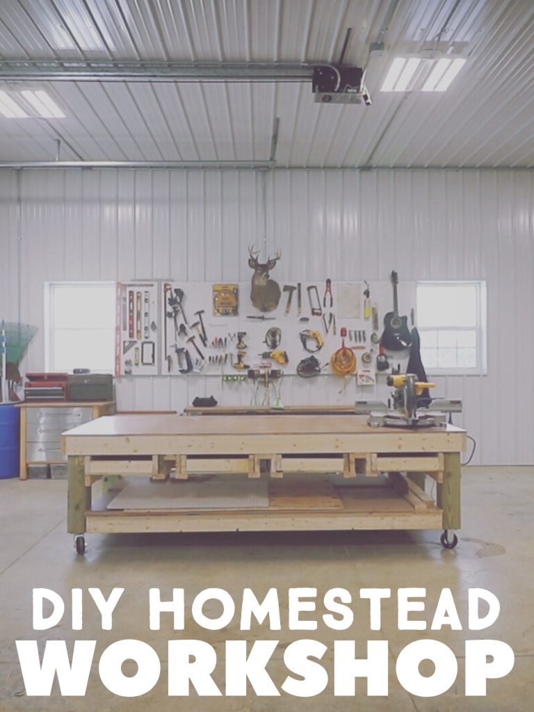 A Messy Garage Turned Into a ULTIMATE HOMESTEAD WORKSHOP! - Homesteady